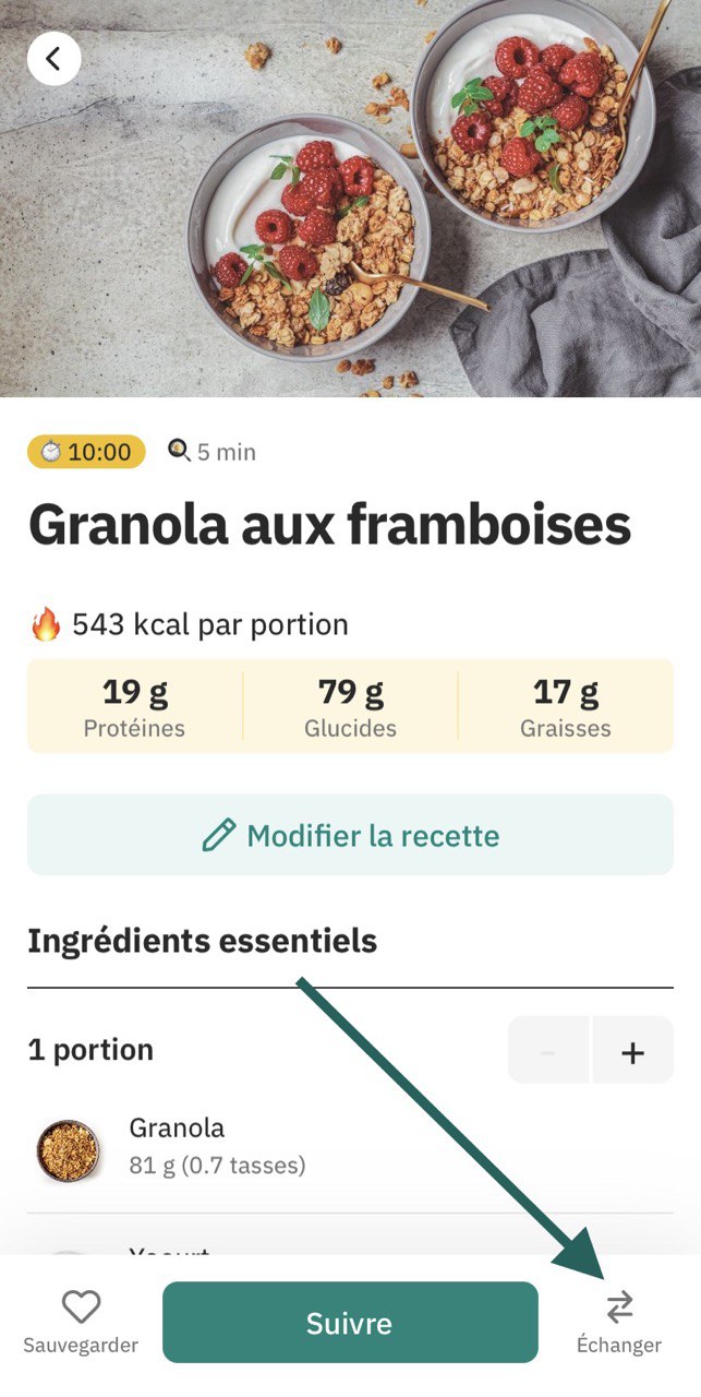 Puis-je faire en sorte qu’un repas soit répété plusieurs fois dans mon ...