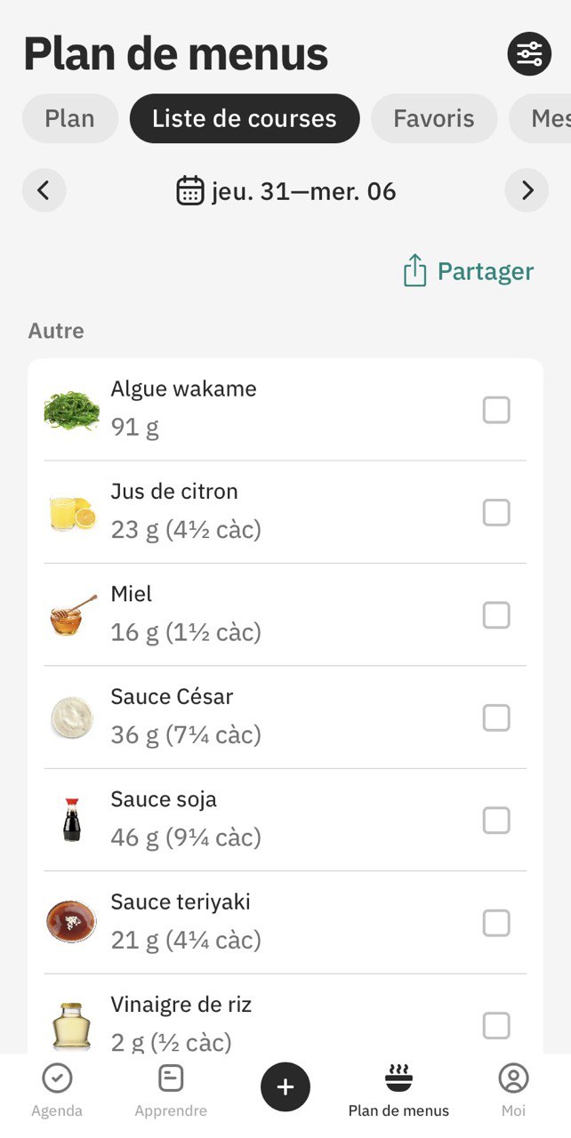 Explorer le Plan de Menus – Centre d'aide Unimeal