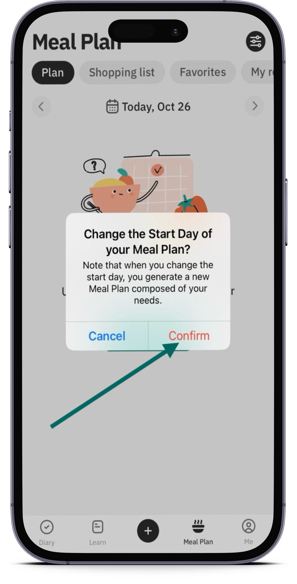 The app says that my plan has expired – Unimeal